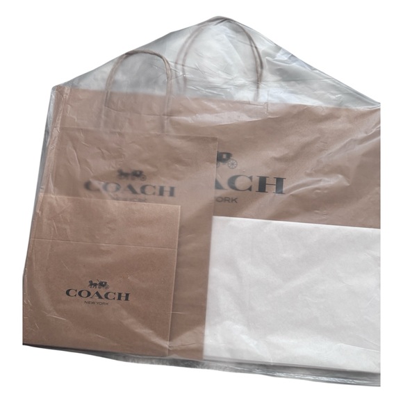 Coach | Accessories | Coach Shopper Totes And Box With Tissue Gift Set ...